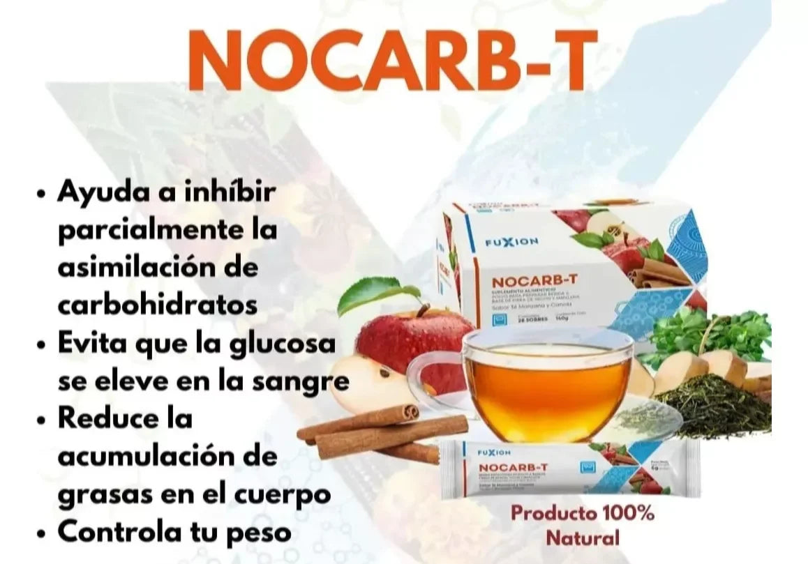 NOCARB-T FuXion - Control de Glucosa y Peso Natural – BienestarActivo